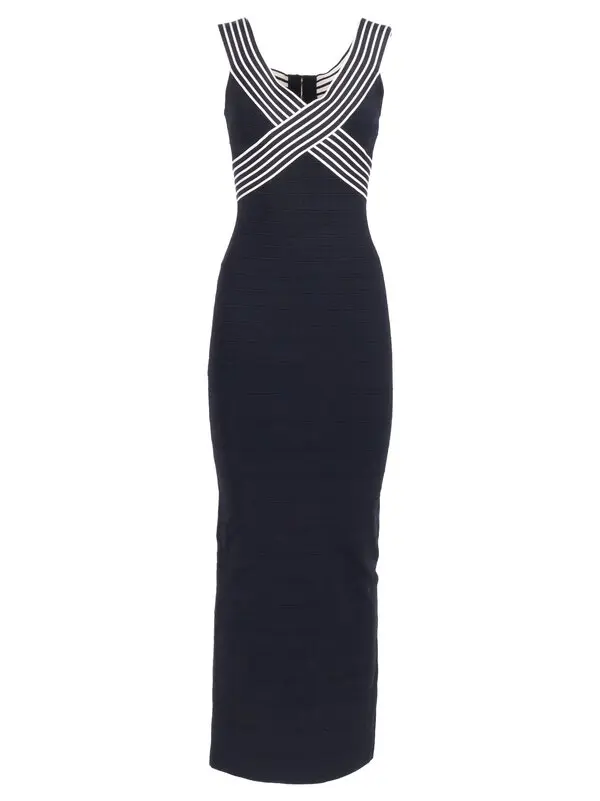 Elisabetta Franchi Maglia Knit Dress - Blu
