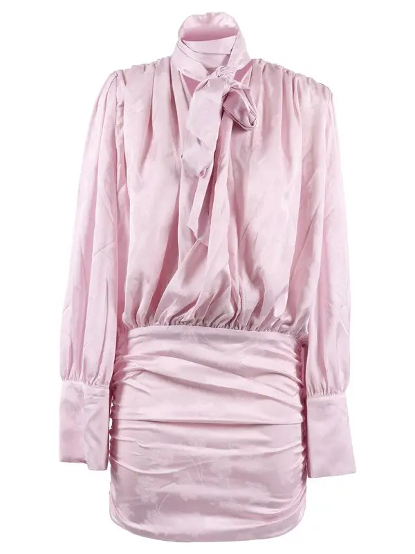 ROTATE BY BIRGER CHRISTENSEN Ls Mini Dress - Red
