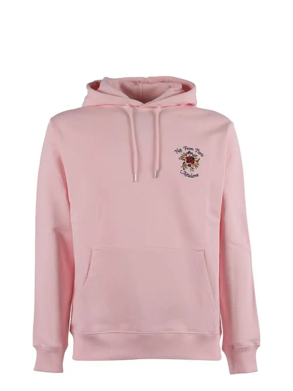 DR�LE DE MONSIEUR Slogan Rose Hoodie - Red