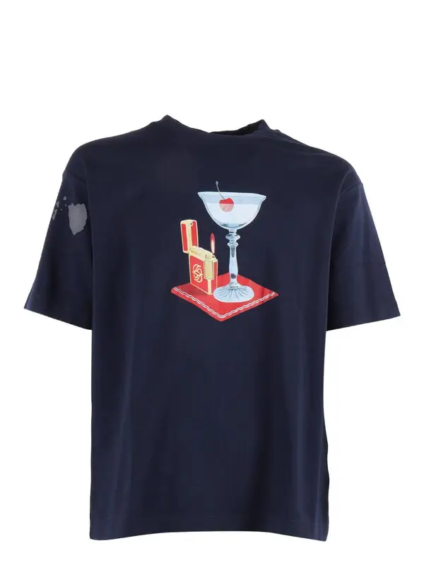DR�LE DE MONSIEUR T-shirt Cocktail - Blu