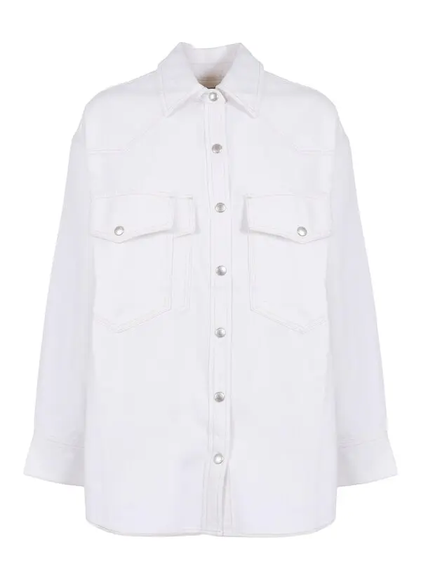 AGOLDE Lotta Western Shirt - White
