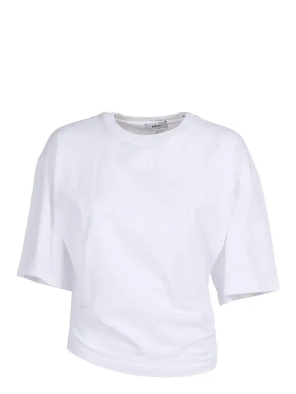 AGOLDE Shari Sculptural Tee - White