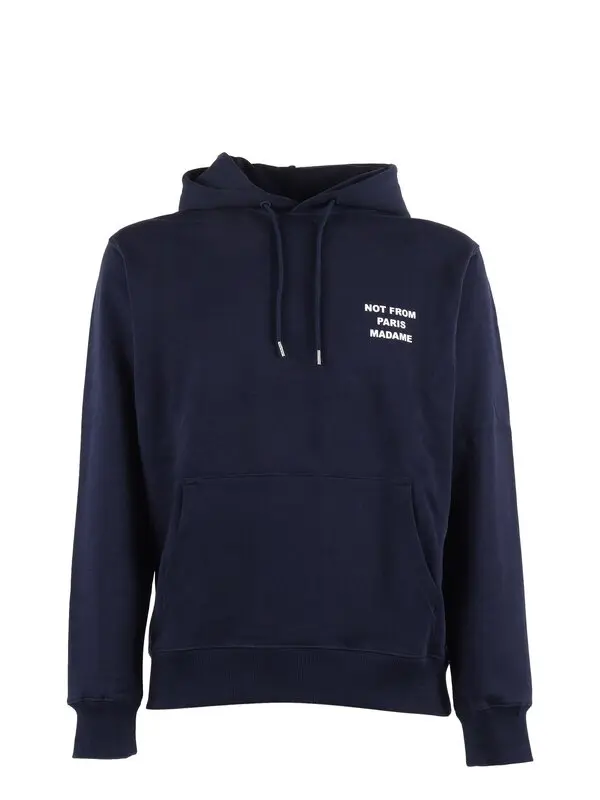 DR�LE DE MONSIEUR Slogan Hoodie - Blu