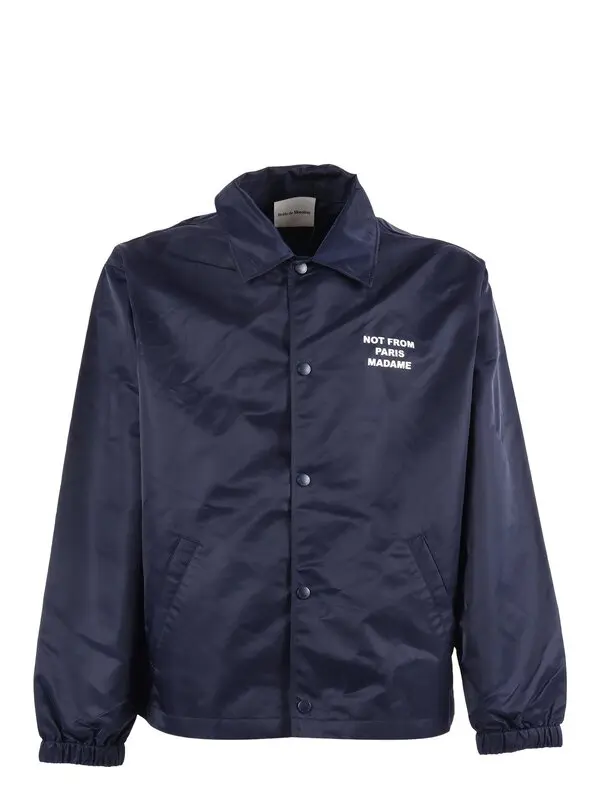 DR�LE DE MONSIEUR Slogan Jacket - Blu