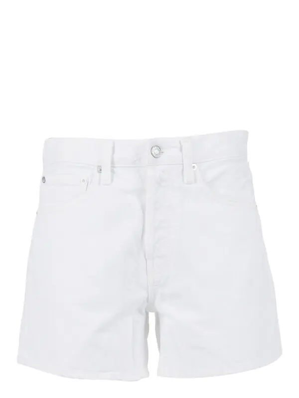 AGOLDE Parker Long Denim Short - White