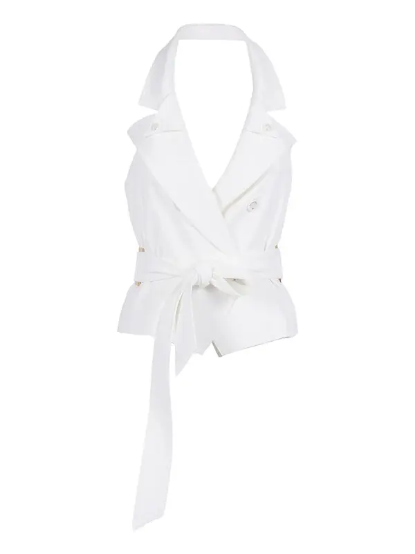 Elisabetta Franchi Gilet - White