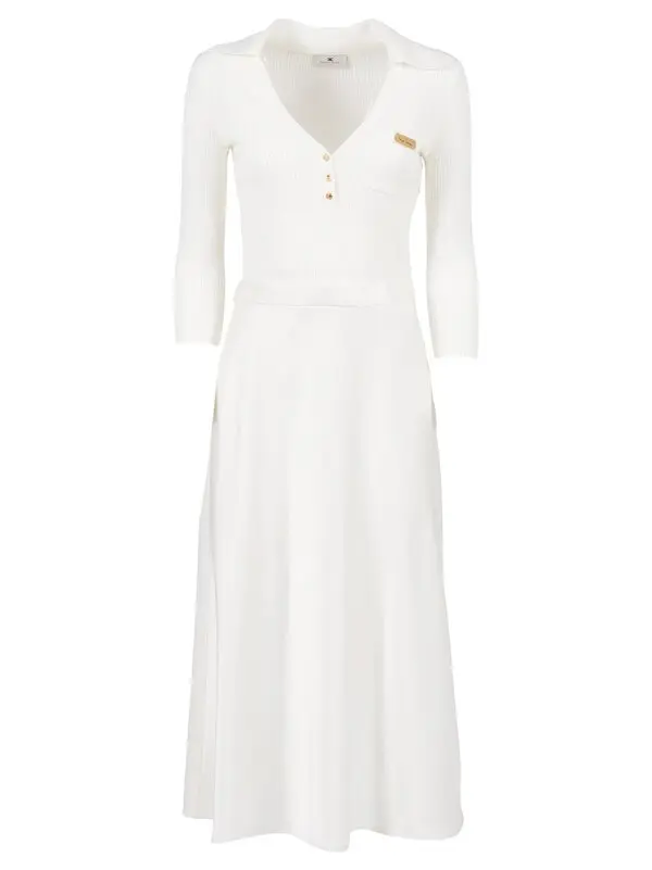 Elisabetta Franchi Maglia Dress - White