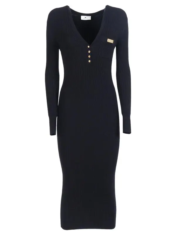 Elisabetta Franchi Knit Dress - Red