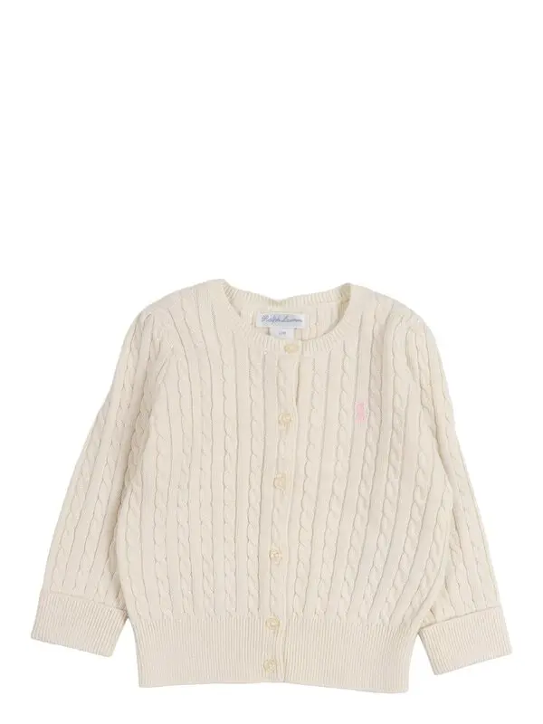 Polo Ralph Lauren Cable Knit Cardigan - White