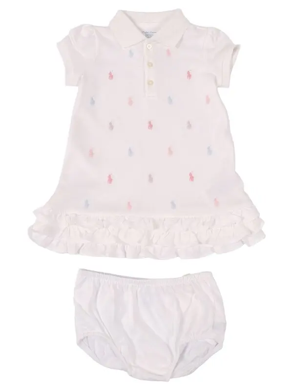 Polo Ralph Lauren Schiffli Knit Dress - White