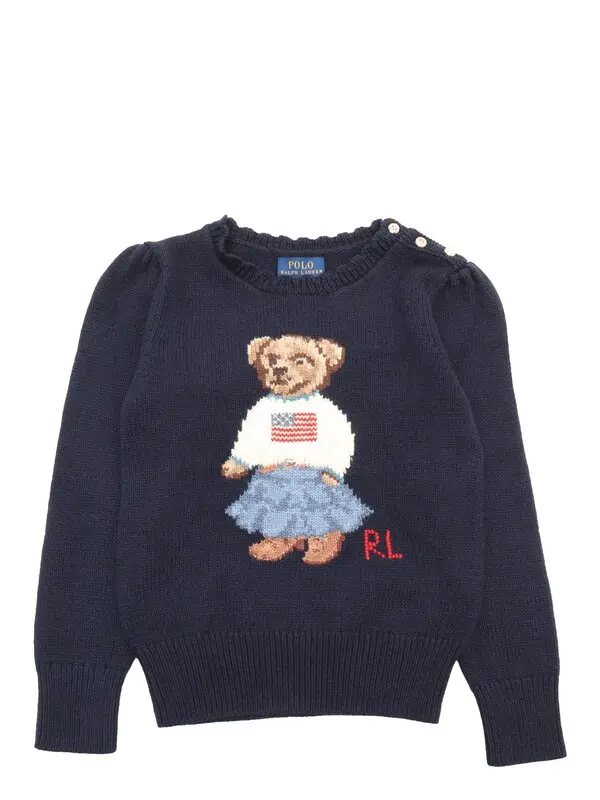 Polo Ralph Lauren Iconic Bear Tops Sweater - Blu
