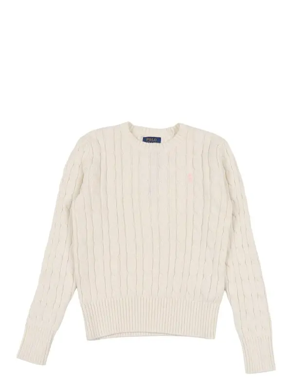 Polo Ralph Lauren Cable Knit Pullover Sweater - White