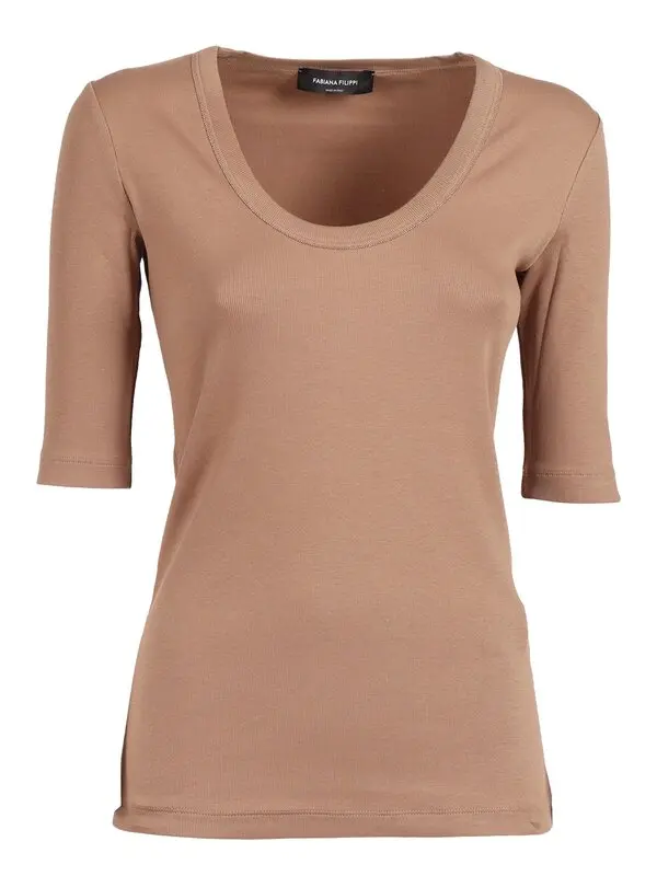 Fabiana Filippi Jersey T-shirt With Elbow Length Sleeves - Other