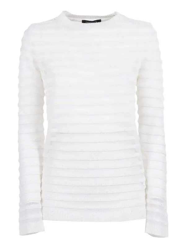 Fabiana Filippi Boatneck Knit Top - White