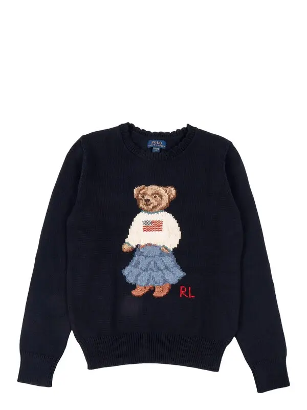 Polo Ralph Lauren Iconic Bear Sweater - Blu