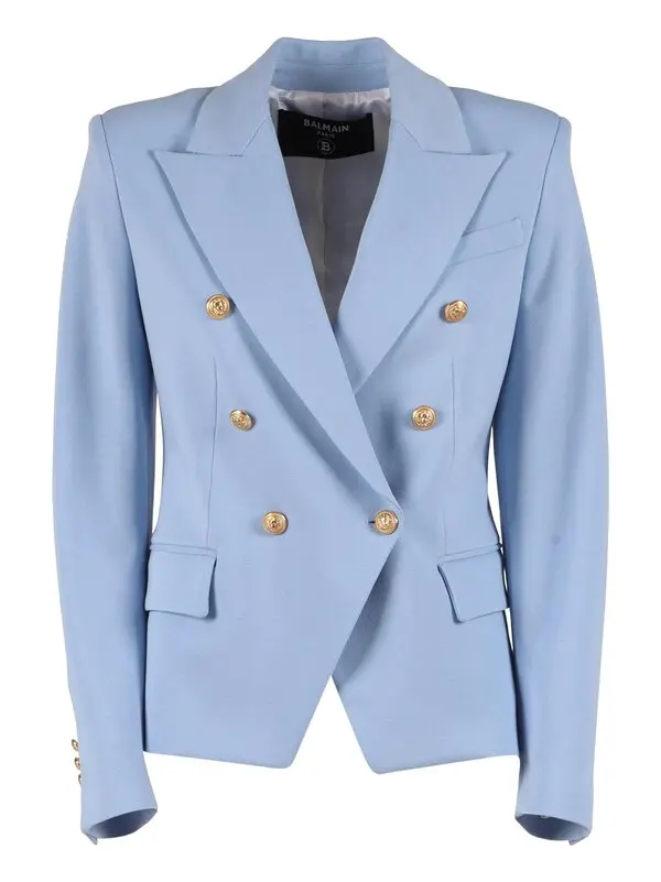 Balmain Knit Jacket - Blue