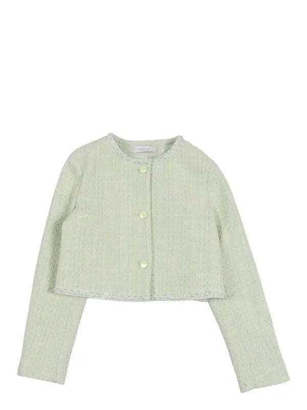 Monnalisa Bon Ton Boucle Bolero - Green