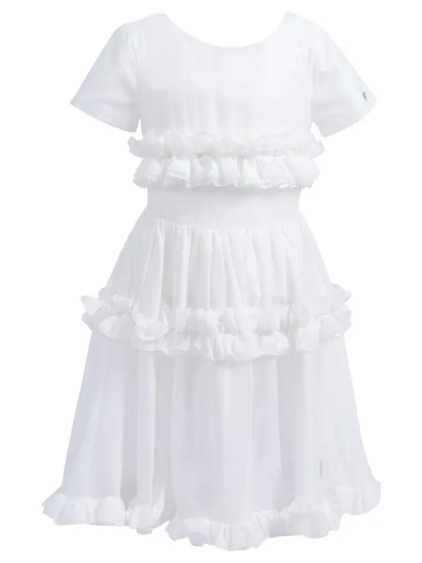 Monnalisa Rouches Mussola Cot Dress - Other