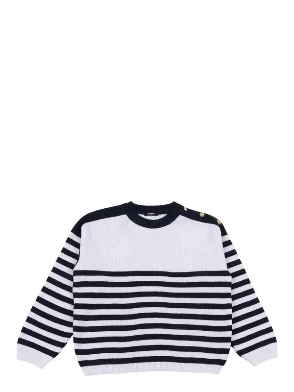Balmain Knit Jumper - White