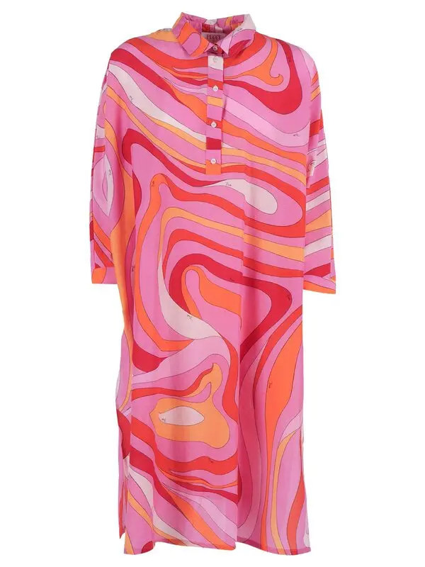 Emilio Pucci Woven Dress - Red