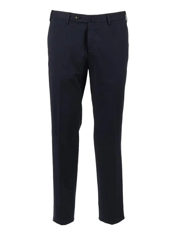 PT TORINO Slim Flat Front Trousers - Blu