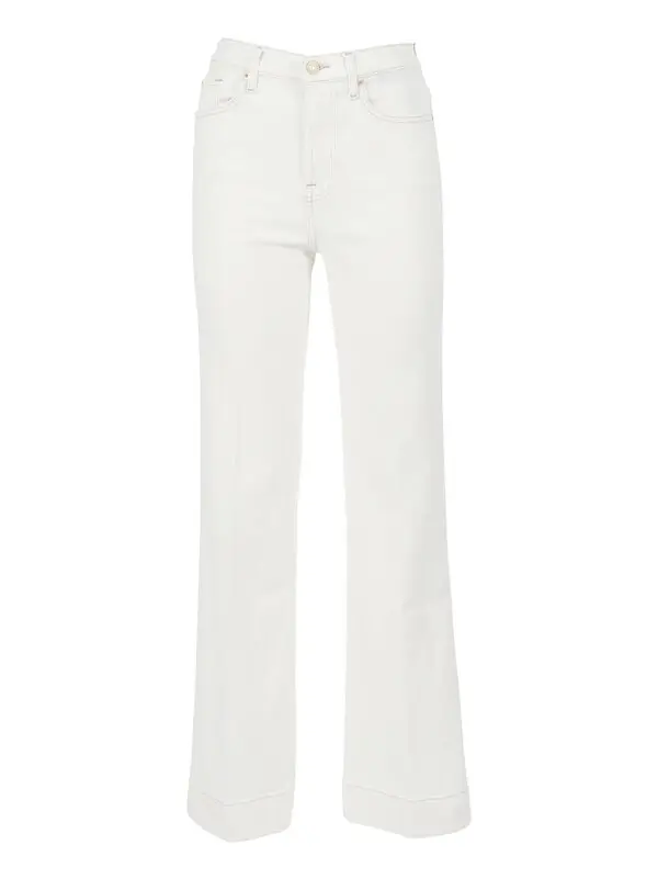 7 For All Mankind Modern Dojo Tailorless Jeans - White