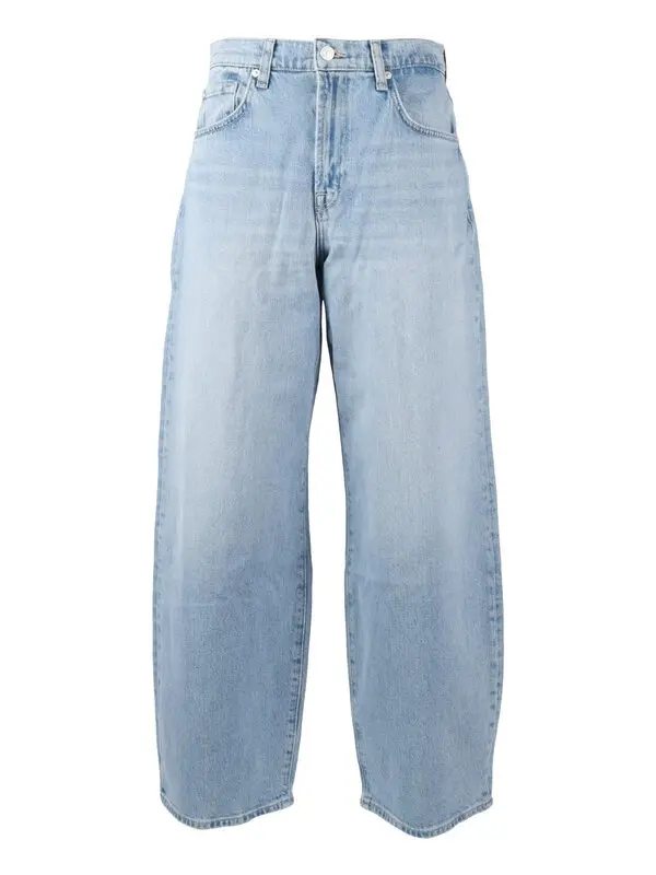 7 For All Mankind Bonnie Curvilinear Seabreeze Jeans - Blu