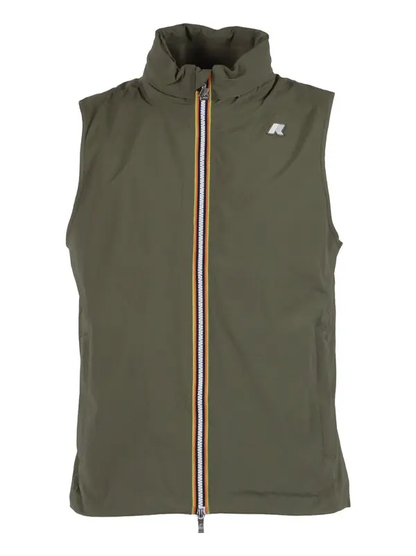 K-WAY Stretch Nylon Jersey Gilet - Green