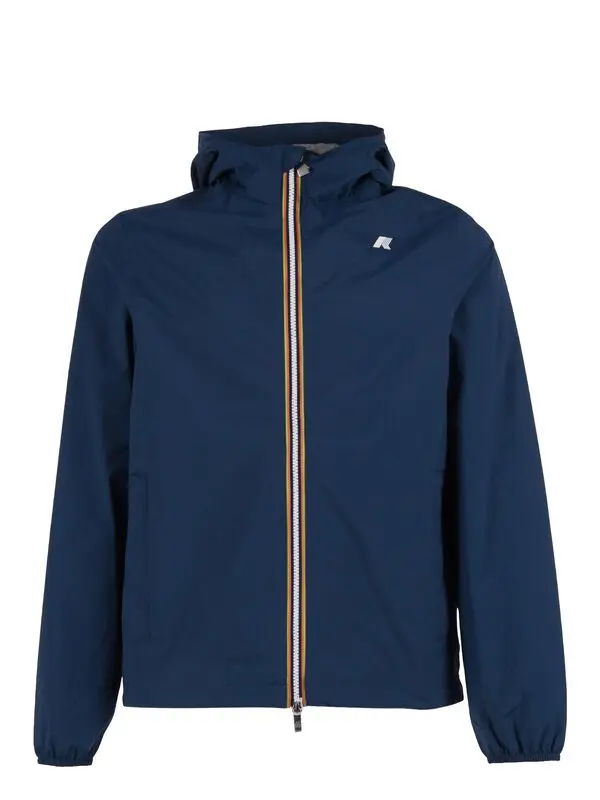 K-WAY Stretch Nylon Jersey Jacket - Blu