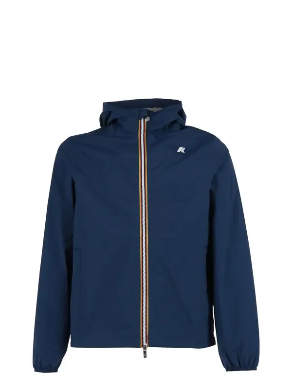 K-WAY Stretch Nylon Jersey Jacket - Blu