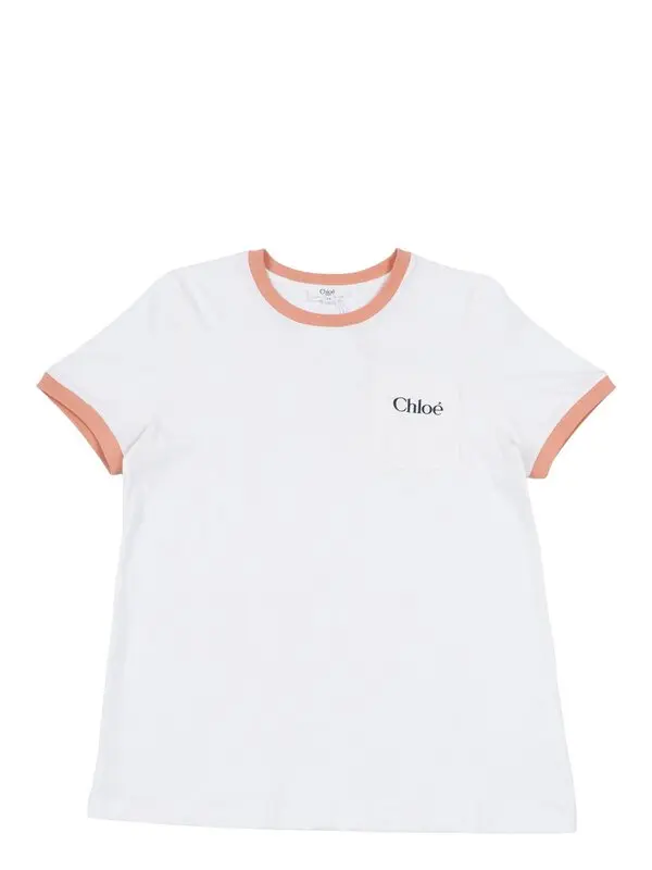 Chloé T-shirt In Organic Cotton Jersey - White
