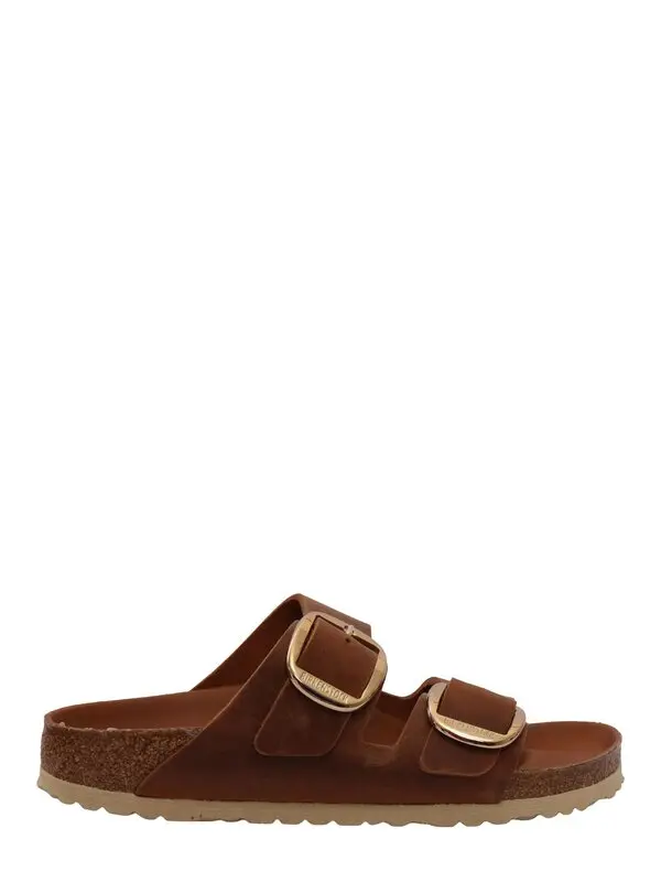 BIRKENSTOCK Arizona Big Buckle Oiled Leather Sandal - Red