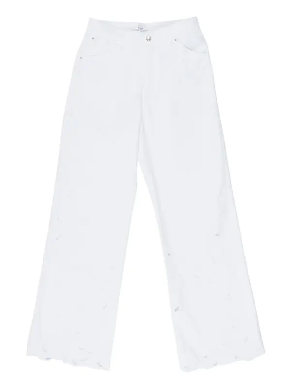 Chloé Twill Trousers - White