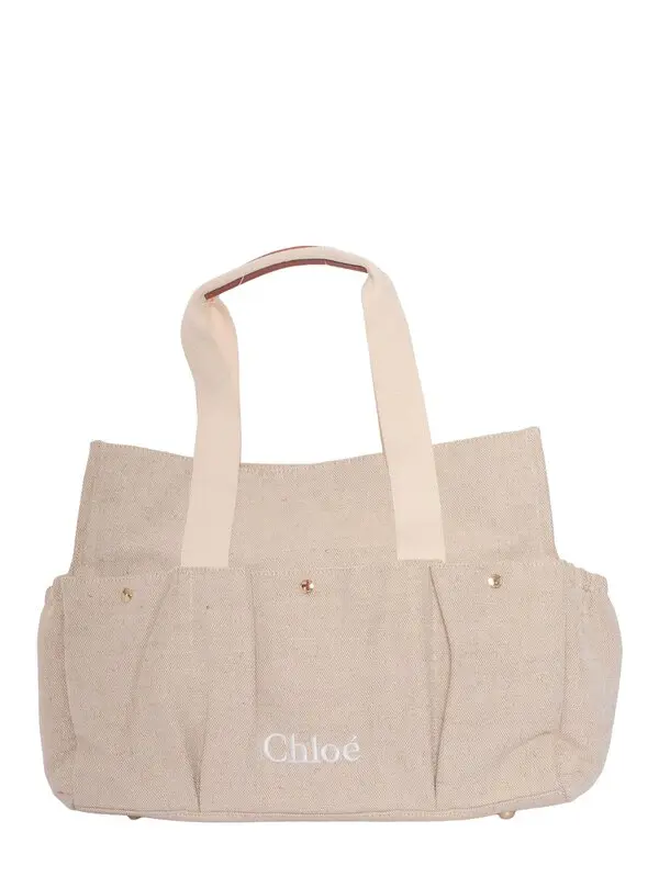 Chloé Cotton And Jute Diaper Bag - Other
