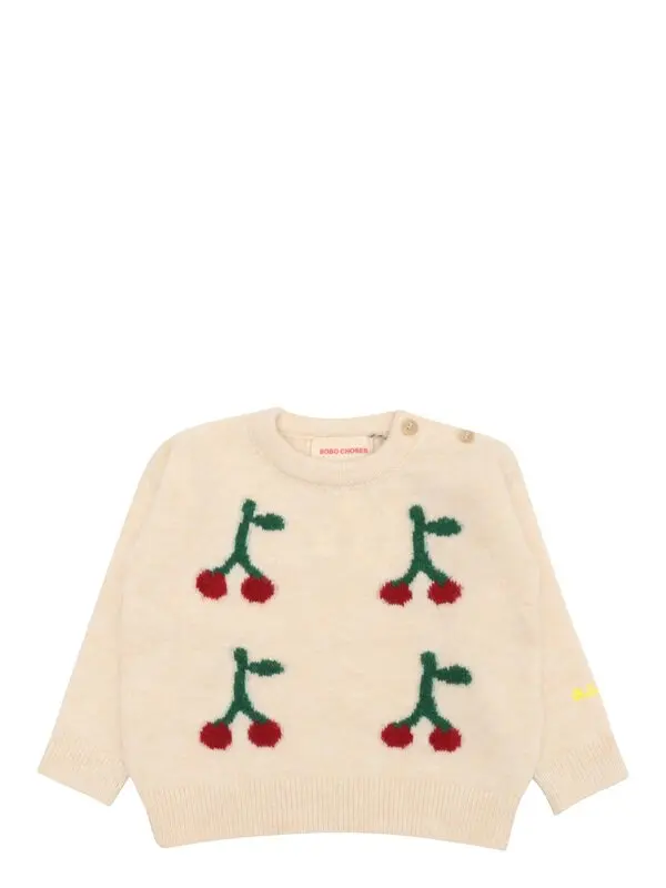 BOBO CHOSES Baby Cherry Jumper - White