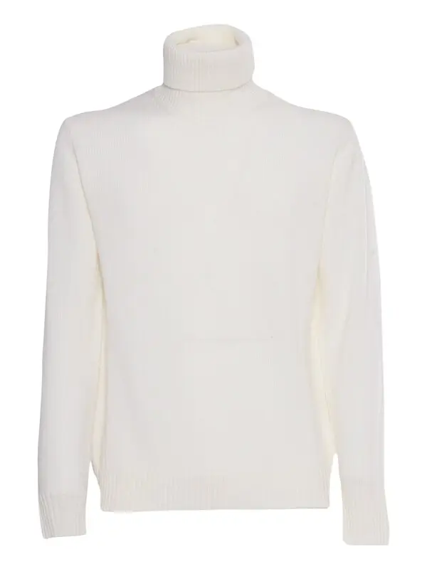 BALLANTYNE Turtleneck Pullover - White