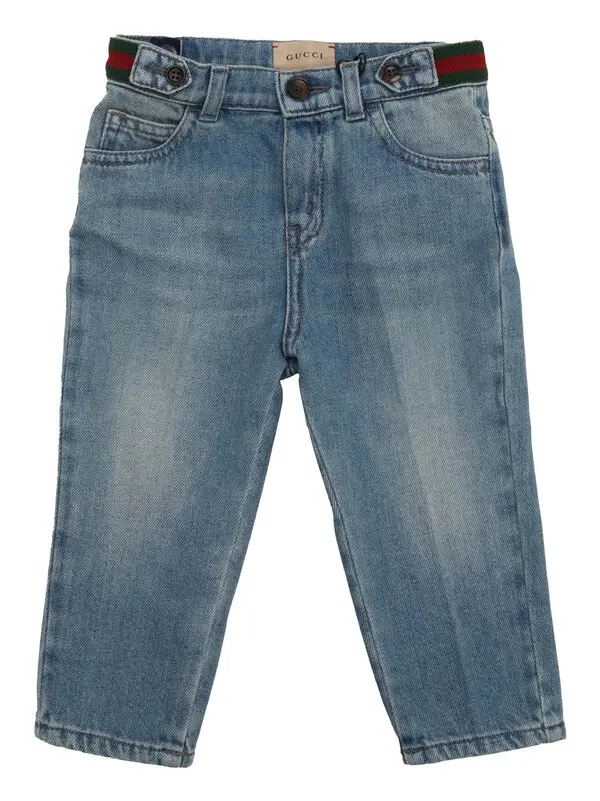 Gucci Organic Denim Pants - Blu