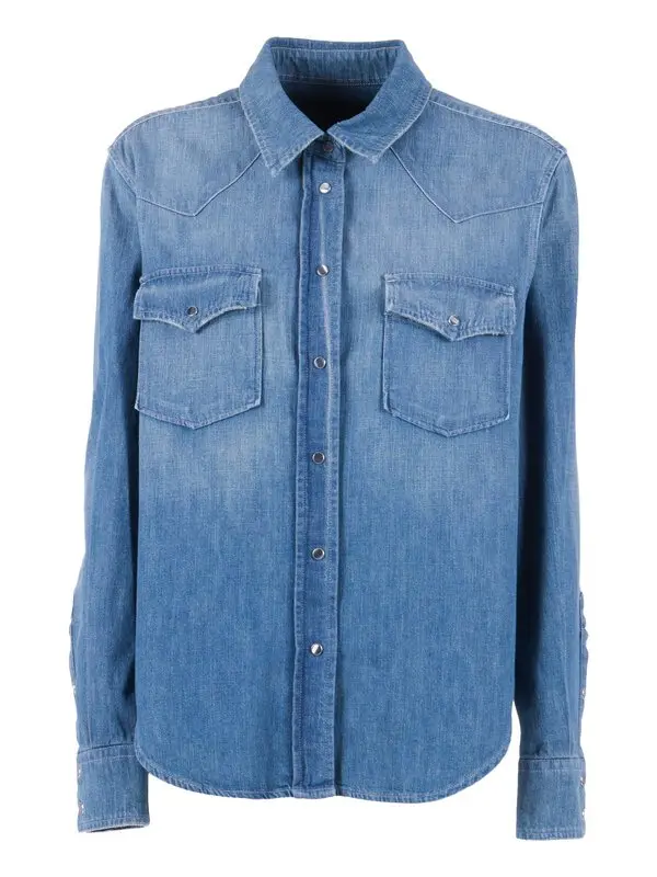 DONDUP Camicia Shirt - Blu