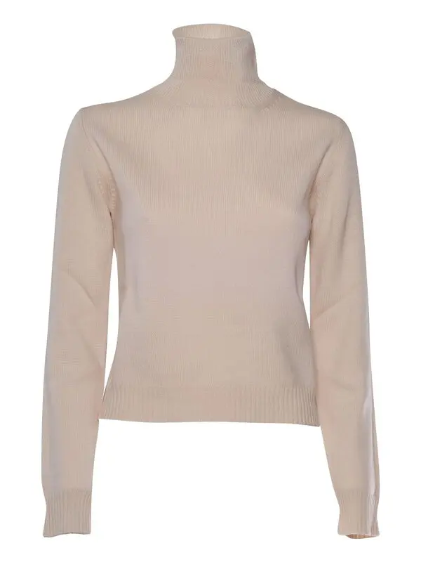 BALLANTYNE Turtleneck Pullover - White