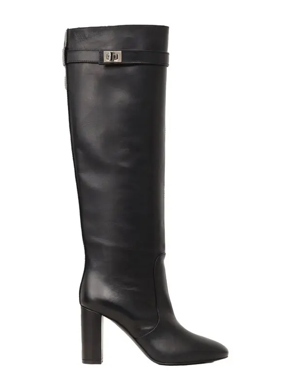 VIA ROMA 15 Knee High Boots With Strap - Red