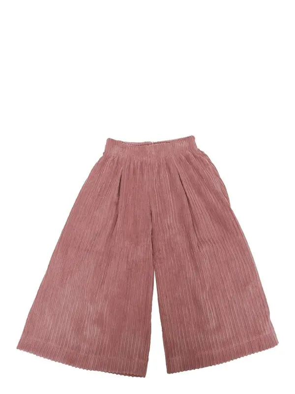 MAGIL Wide Leg Velvet Trousers - Red