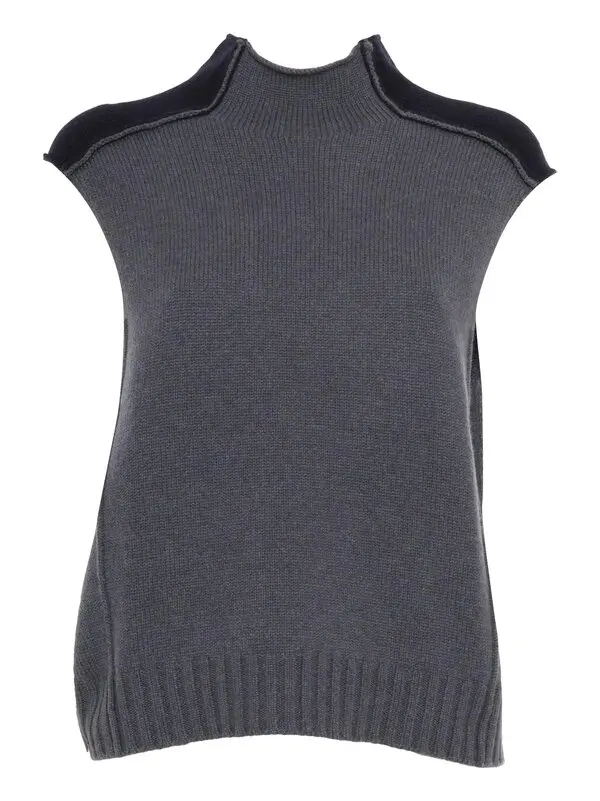 Lorena Antoniazzi Knit Vest - Blu