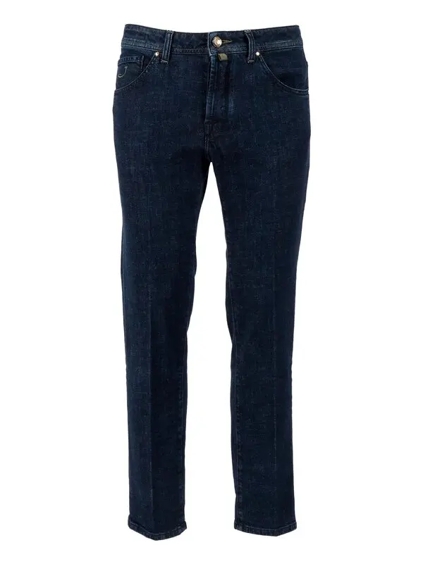 Jacob Cohen Cropped Slim-fit Pants - Blu