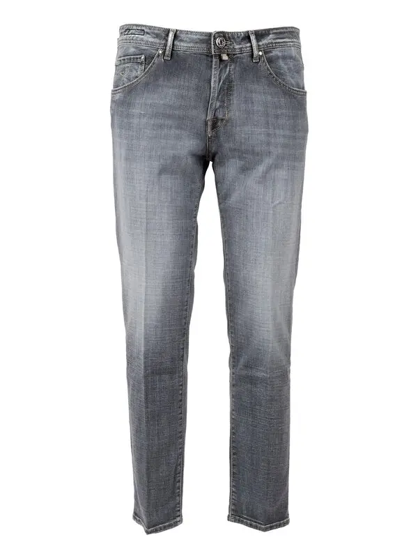 Jacob Cohen Cropped Slim Fit Pants - Red