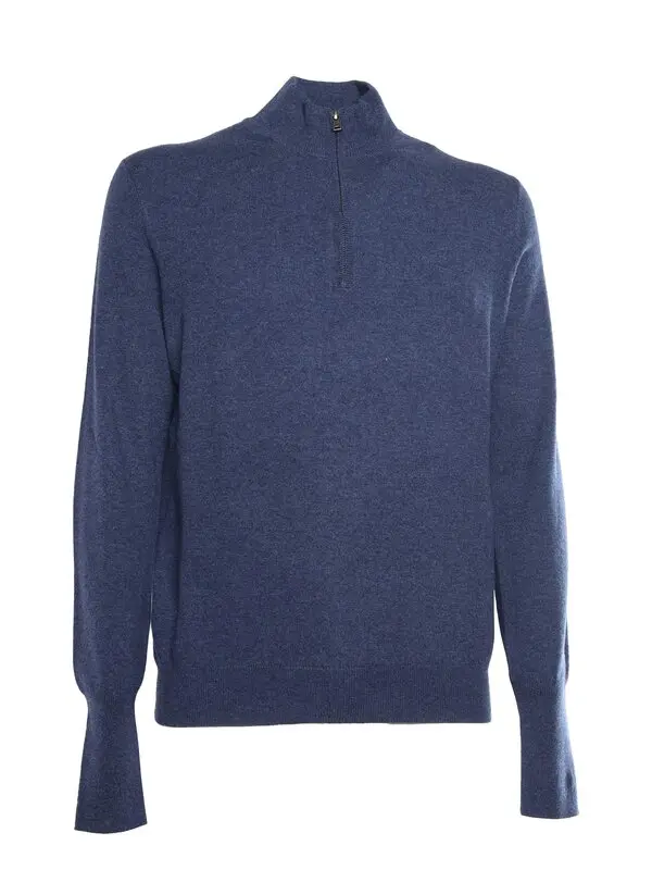 BALLANTYNE Half Zip Pullover - Blu