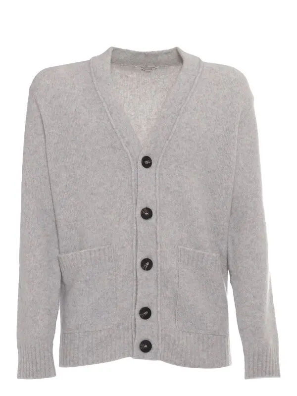 KANGRA Cardigan With Pockets - White