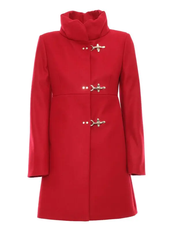 FAY Foderato Romantic Coat - Red
