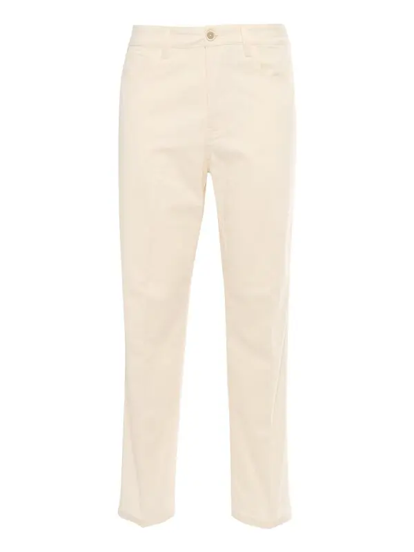 Fabiana Filippi Cotton Gabardine Cropped Trousers - White