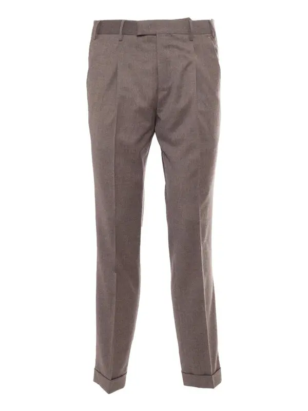 PT TORINO Pleated Trousers - Red
