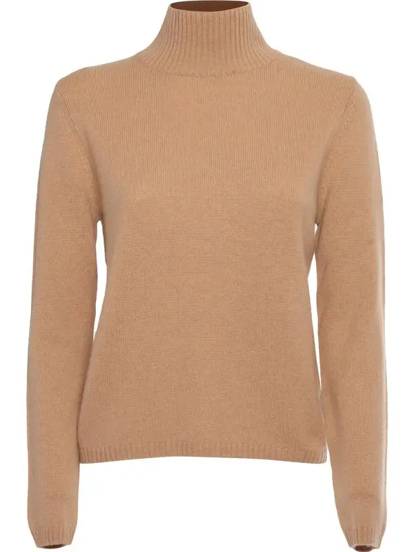 KANGRA Regular Fit Turtleneck Top - Red